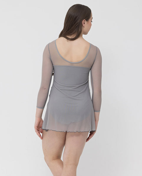 Studio 7, AMBER MESH DRESS, Steel, Childs, CHD33 – Dance & Play