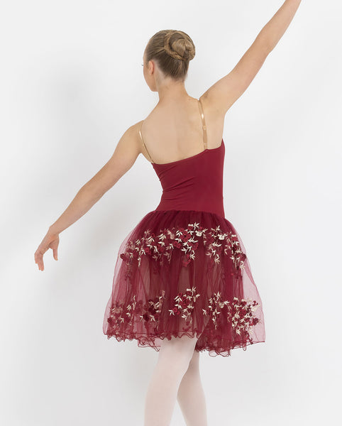 Studio 7, Floral Romance, BURGUNDY, Childs, CHRT02 – Dance & Play