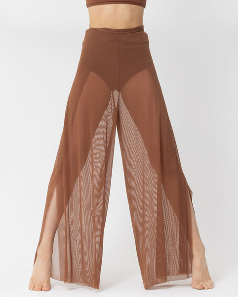 Studio 7, Mesh Wrap Pants, Mocha, Childs, CHMP02 – Dance & Play