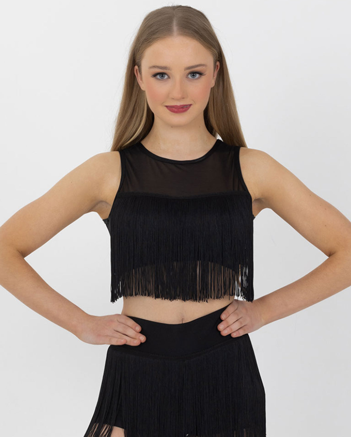 Studio 7, TASSEL CROP, Black, Childs, CHCT15 – Dance & Play